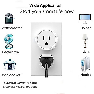 Sparkleiot Zigbee Smart Plug Outlet forPhilipsHue Mini Remote Voice Control with Alexa, Compatible with Google Home SmartThings Hub Required