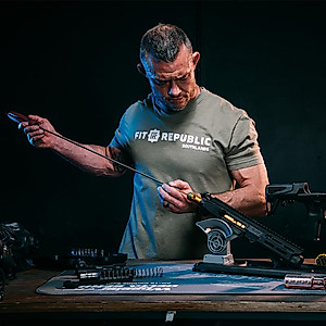 Tipton Deluxe Cleaning Rods .17 Cal, 26" with Multiple Caliber Sizes and Lengths, Carbon Fiber Shaft and Hanging Hole for Cleaning, Maintenance and Gunsmithing