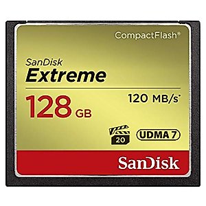 SanDisk 128GB Extreme CompactFlash Memory Card UDMA 7 Speed Up To 120MB/s - SDCFXSB-128G-G46