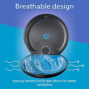 Invisalign Aligner and Retainer Case, Black Retainer Holder