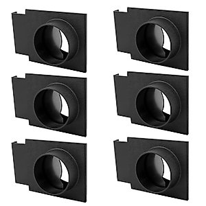 6 Pack of Fulton 4 inch Blast Gates with Double Sided Port – for Use With Dust Collection Machinery - Vacuums with 4 inch Hose