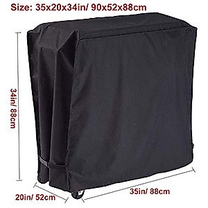Ucare Cooler Cart Cover Universal Waterproof Rolling Ice Chest Party Cooler Protective Cover for Outdoor Patio Beverage Cart Cooler