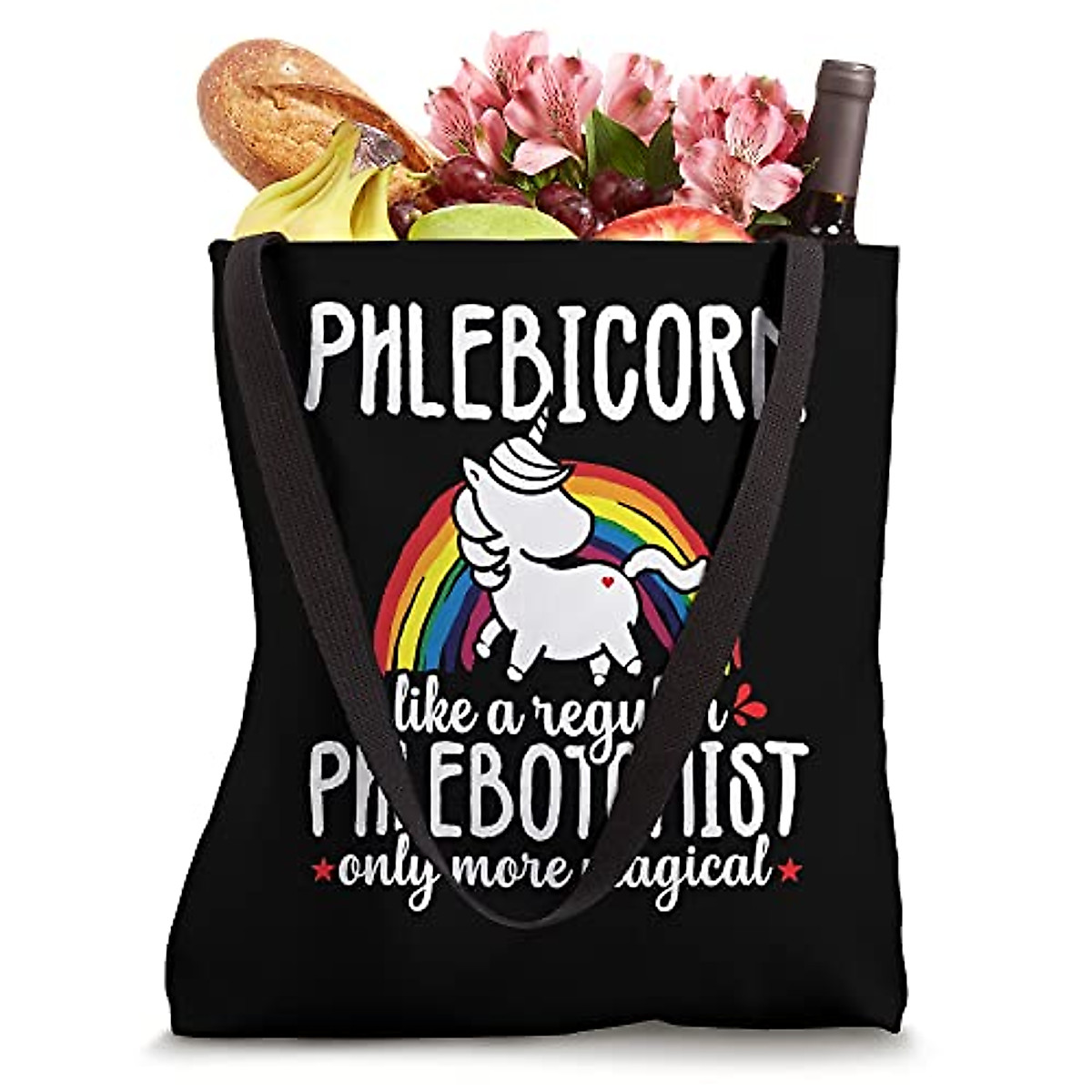 Funny Unicorn Phlebotomist Phlebotomy technician Nurse RN Tote Bag