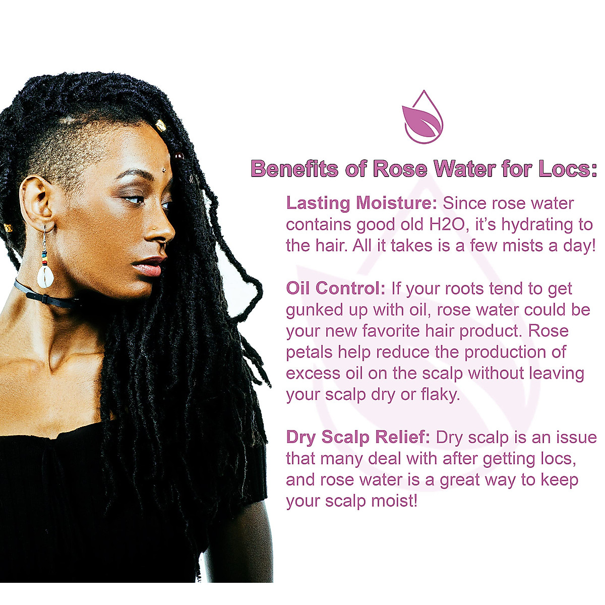 32 oz Rose Hydrosol Water – 100% Pure Rosewater Spray Mist Bulk – Hydrating Face Toner Rose Water for Skin and Hair Linen Spray for Sheets Room Freshener Body Spray Refill by Organic Pure Oil