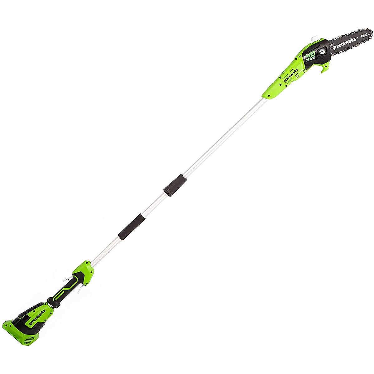 Greenworks 40V 8 inch Cordless Pole Saw Battery and Charger Not Included, PS40B00
