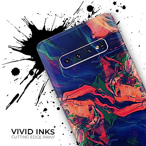 DesignSkinz Liquid Abstract Paint Remix V7 Protective Vinyl Decal Wrap Skin Cover Compatible with The Samsung Galaxy S20 (Screen Trim & Back Glass Skin)