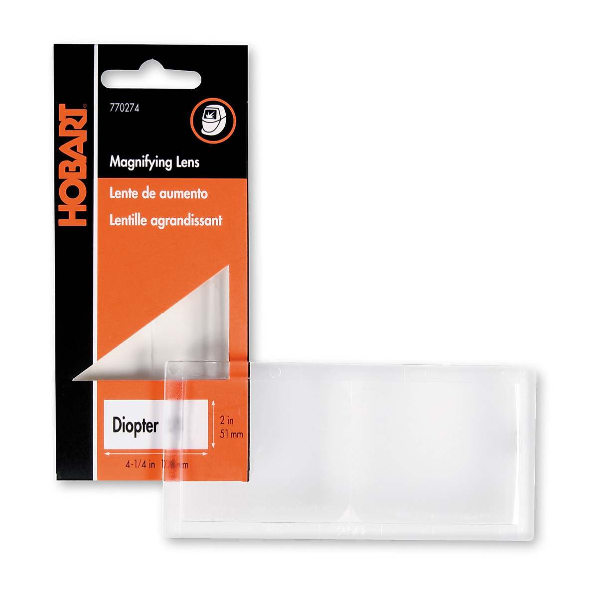 Hobart 770277 Magnifying Helmet Lens, 250X