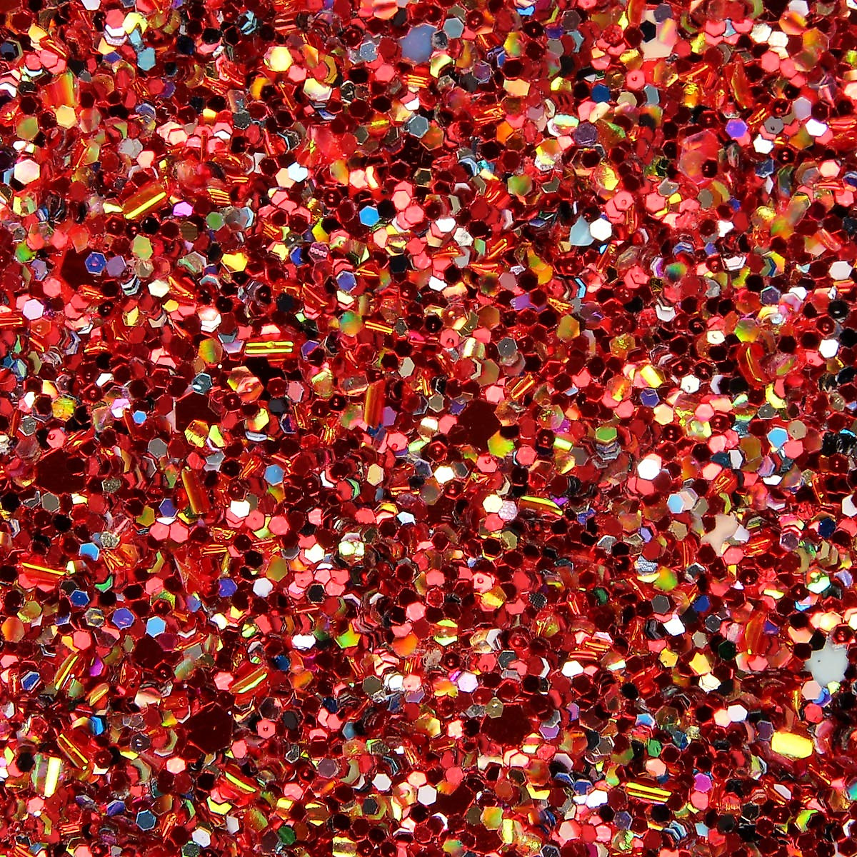 MYS Collection RIAH FASHION Rainbow Glitter Zip Around Wallet - Sparkly Confetti Single Zipper Clutch Purse with Card Slots (Rainbow - Red)