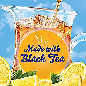 Crystal Light Sugar-Free Decaffeinated Lemon Iced Tea Naturally Flavored Powdered Drink Mix 48 Count Pitcher Packets