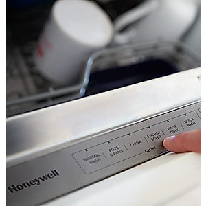 Honeywell 24 Inch Dishwasher with 14 Place settings, 6 Washing Programs, Stainless Steel Tub, UL/Energy Star- Stainless Steel