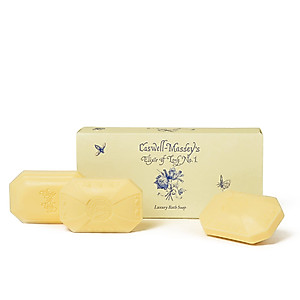 Caswell-Massey Castile Bar Soap, Womens Body Wash, Hand Soap, and Face Wash, Moisturizing Natural Body Soap for Bath or Shower, Elixir of Love, 3 (3.5 oz bar) Gift Set