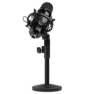 M-900 Condenser XLR Microphone with Desktop Mic Stand Kit - Ideal for Home Recording Studio, Vocal, Singing, Podcast, Gaming, and Streaming - All Metal Construction - Empty Road Audio