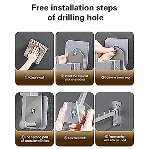 Haokaini 2pcs Laundry Hangers Wall Mounted Clothes Hanger Rack Foldable Stainless Steel Heavy Duty Clothing Drying Rack for Laundry Room Bathroom Balcony Utility Room