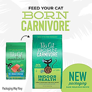 Tiki Cat Essentials High Protein, Complete and Balanced Dry Food for Cats and Kittens, Trout and Menhaden Fish Meal Recipe 6 lbs.