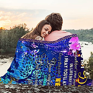 Daughter Gifts, Daughter Gift from Dad, to My Daughter Blanket from Dad, Gift for Daughter Birthday Thanksgiving Mothers Day, Flannel Soft Throw Blanket 60"X80"