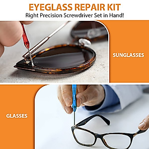 6PC Magnetic Small Screwdriver Set - Flathead and Phillips Micro Head Mini Screwdriver Set Precision CRV Eyeglasses Watches Electronics Computer Repair Kit Cool Gadgets Tool Gifts for Men