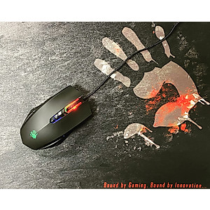 Bloody A70x Optical Gaming Mouse with Light Strike (LK) Switch & Scroll - Fully Programmable and Advance Macros (A70x-MatteBlack)