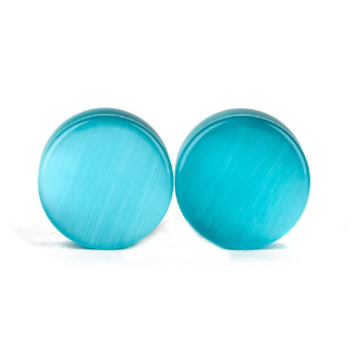 Kokoma Cats Eye Organic Stone & Black Onyx Ear Plugs (Plug gauge=19mm(3/4"))