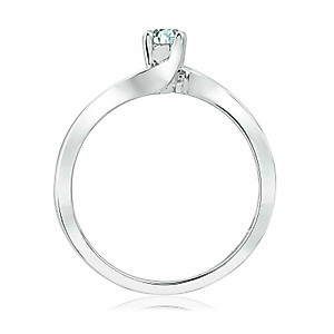 14K White Gold Over Round Cut White Diamond 925 Sterling Silver Diamond Wedding Engagement Bridal Ring Set for Women's
