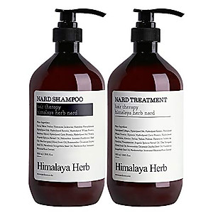 Nard Shampoo and Conditioner Set Signature 33.8 Fl Oz - Strong Vitality from Himalayas - Natural Surfactants giving Soft Cleansing - Argan Olive Jojoba Macadamia Sunflower Oil, Protein, Amino Acids