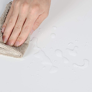 Yaheetech Bathroom Floor Cabinet, Wooden Tall Freestanding Cabinet with 3 Tier Shelves and Door Organizer, Elegant Linen Tower Rack Stand for Living Room, 63 in Height, White