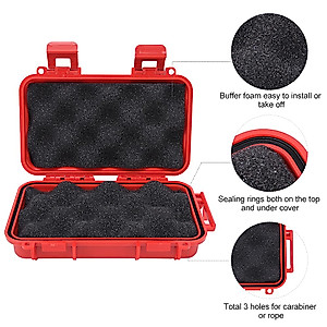 Uxsiya Outdoor Sealing Box,Outdoor EDC Water Proof Pressure Proof Shock Proof Storage Box Survival Equipment Home Outdoor Storage Case