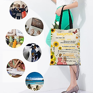 YuetWay cotton canvas tote bag women shopping tote bag holiday gift, casual reusable