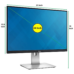Dell U2415B LED Backlit (1920 x 1200) 24 Inch Monitor, HDMI, Display Port, 16.7 Million Colors, 6ms Response Time, USB 3.0 Downstream & Upstream, Height, Pivot, Swivel, Tilt (Renewed)