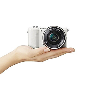 Sony a5100 16-50mm Mirrorless Digital Camera with 3-Inch Flip Up LCD (White)