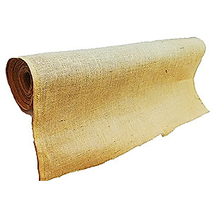 AAYU Brand 20 -Yards Premium Burlap Fabric 40" X 60ft | 20-Yards 40 inch x 60 feet DIY Burlap-Fabric Sackcloth Landscape Cloth Plain Garden Planter Signs Eco-Friendly, Jute Wedding Aisle Runner Roll