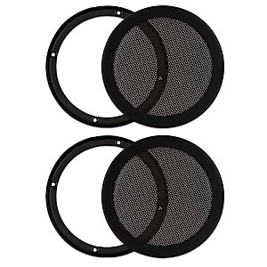 Goldwood Sound, Inc. Monitor Subwoofer Part, Heavy Duty Steel Mesh Snap On Woofer Grills for 6.5" Speakers 2 Grill Pack (SG-M6-2)