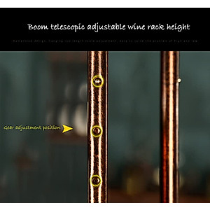 Wine Glass Holder Creative Hanging Wine Glass Holder Upside Down Wine Glass Holde Hanging Wine Glass Holde -47.3", Can Hang 30 Glasses and 11 Red Wine Bottles