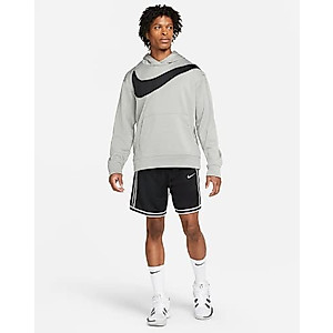 Nike "Therma" Men's Basketball Pullover Hoodie (DM0992-063) Dark Grey Heather/Black, Size: Large