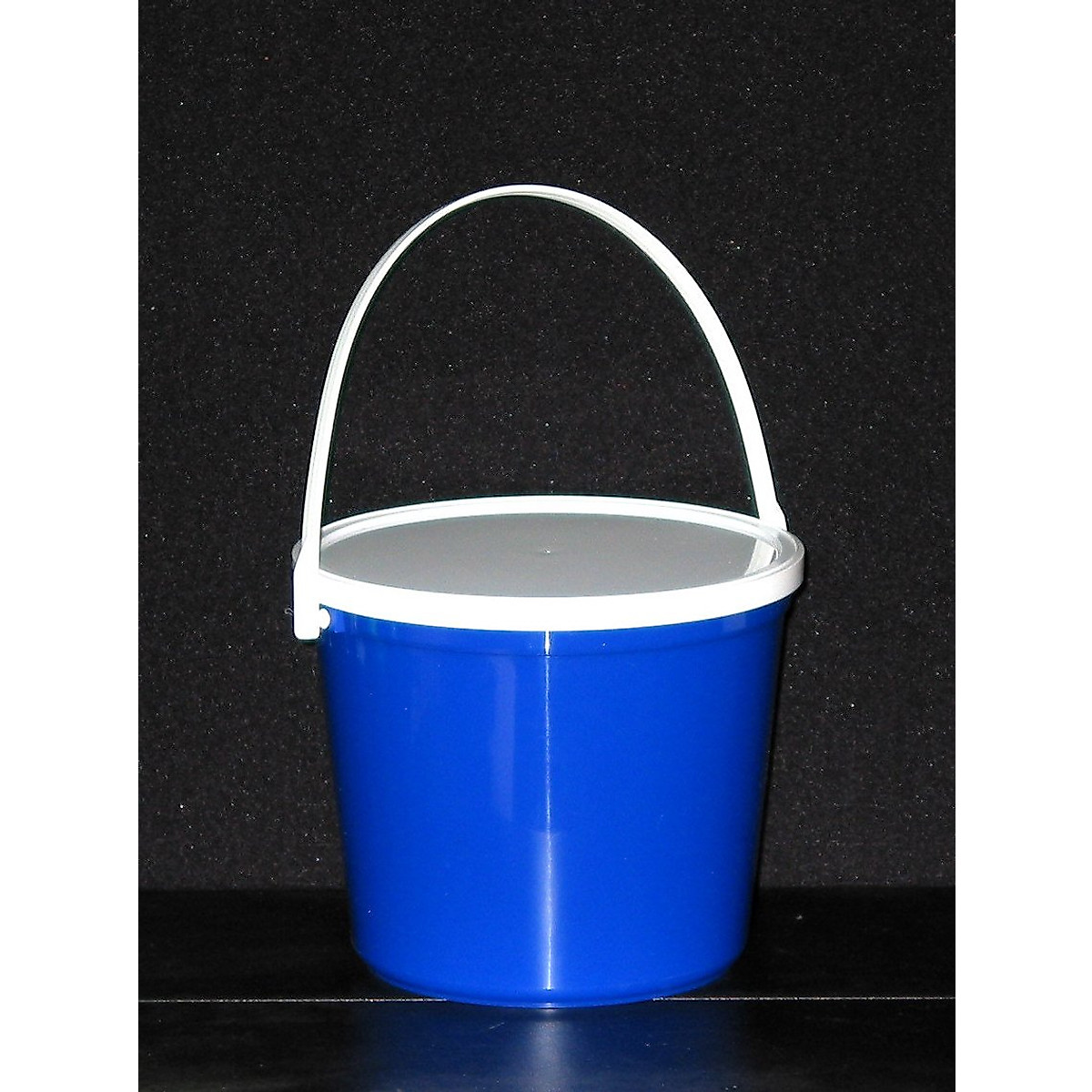 5-80 Ounce Red, Blue, Yellow, Orange and Green (1 of Each) Buckets and Lids, Made in America, Food Safe and Contains No BPA.