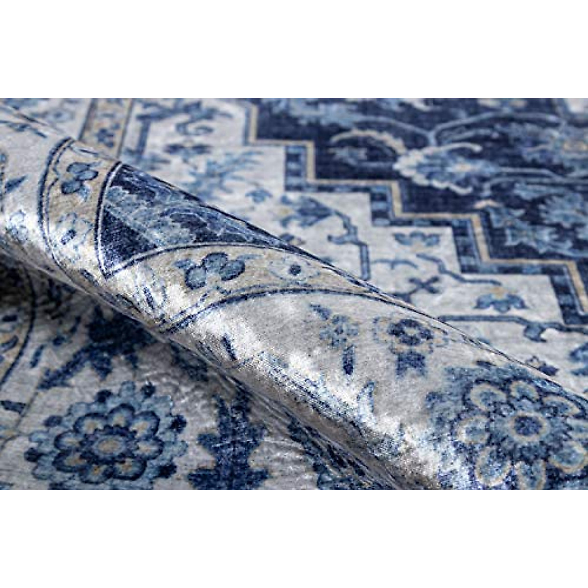 Momeni Karachi Area Rug, 3'6" X 5'6", Blue