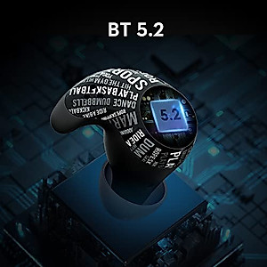 mifo S Active Noise Cancelling True Wireless Earbuds, Bluetooth 5.2 Wireless Sport Headphones, ENC Noise Cancelling, IP67 Waterproof Wireless Earbuds with 3 Modes, Built-in 6 Microphone(Black)