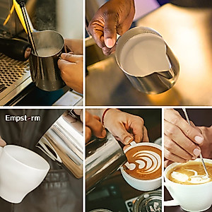 Empstorm Espresso Machine 20 Bar, 3 in 1 Espresso Maker with Milk Frother Steam Wand for Latte & Cappuccino - Espresso Accessories Stainless Steel Milk Frothing Pitcher 12 Oz with Decorating Pen