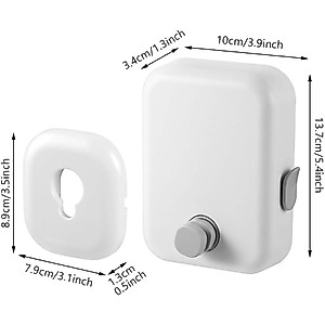 KAZIPA Retractable Clothes Line Indoor, Heavy Duty Wall Mounted Drying Rack, Adjustable Outdoor Hanging Clothing Laundry Drying Rope, White