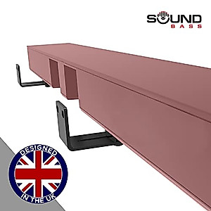 Soundbar 300/500/600/700/900, TV Speaker & Soundtouch 300 Adjustable Wall Mount Kit, Black, for Bose Sound bar Smart 300, 500, 600, 700, 900, Mounting Bracket