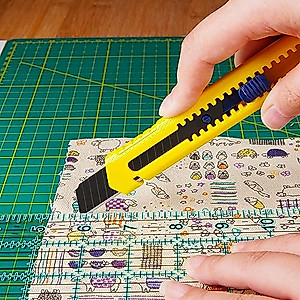 MANUFORE Quilting Ruler 6” x 24” Sewing Acrylic Ruler Anti-Slip Metric Ruler DIY Quilting Tools with Clear Printed Lines for Precise Cutting