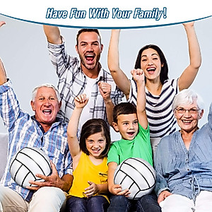 6 Pieces 18 Inches Volleyball Balloons Foil Volleyball Balloons Aluminum Foil Balloons for Birthday Party Sports Themed Party Decor