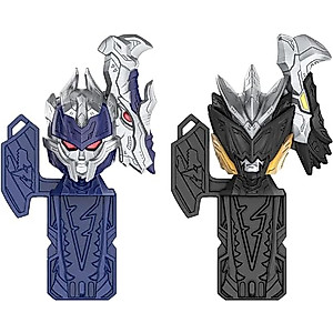 Power Rangers Dino Fury Blue Tricera Blade and Black Stego Spike Zord Toys for Kids Ages 4 and Up Zord Link Mix-and-Match Custom Build System