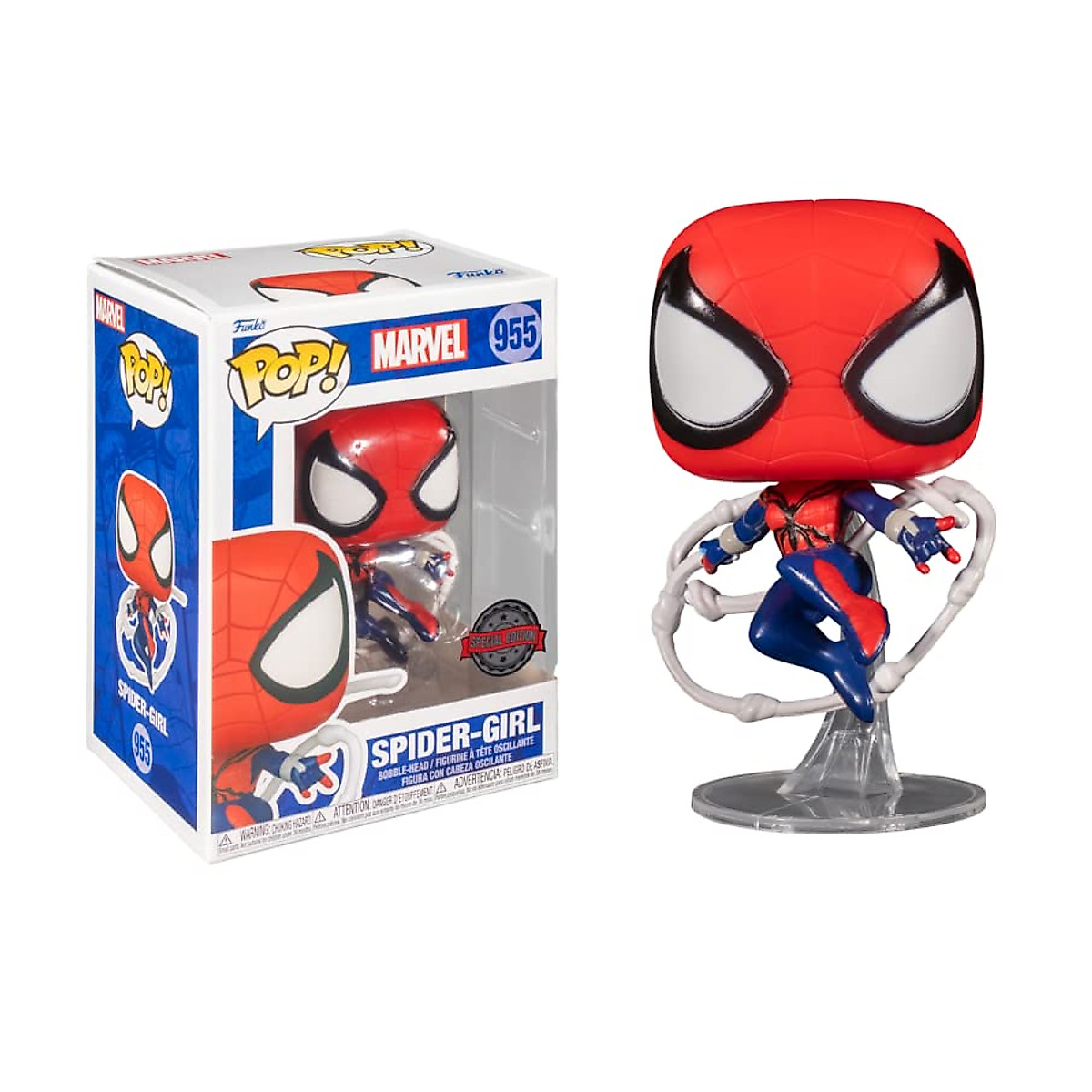 Funko Pop! Spider-Girl Exclusive Bundled with Pop Protector 955