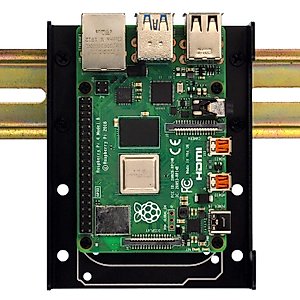 DIN Rail Mount Bracket for Raspberry Pi 1A+ 1B+ 2B 3B 3B+ 4B Zero Arduino Uno Mega Mkr BeagleBone Black
