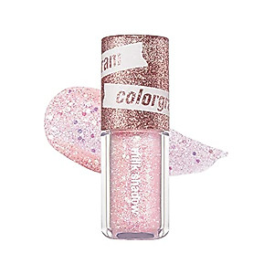 COLORGRAM Milk Bling Shadow - 02 Opal Flash | Pigmented Liquid Glitter Eyeshadow, Long-Lasting Shimmer type for Daily Makeup 0.11 fl.oz., 3.2g