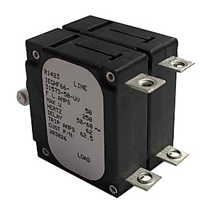 Miller 203026 Supplementary Protector, Man Reset 2P 50A 240Vac