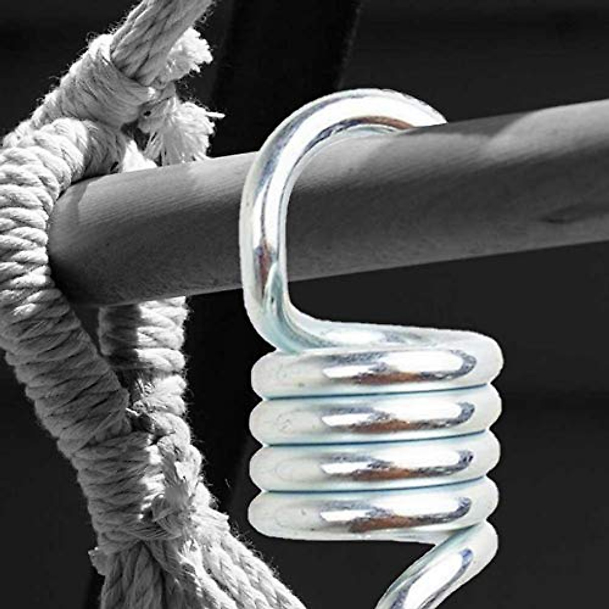 4" Heavy Duty Hammock Chair Spring Porch Swings Spring,CEKER Steel 700lb Capacity Punch Bag Spring Suspension Hooks for Hanging Chair and Swing,Heavy Bag 2Packs