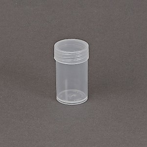 (5) Edgar Marcus Brand Round Clear Plastic (Small Dollars) Size Coin Storage Tube Holders with Screw on Lid