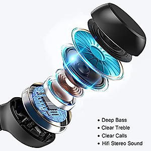 DMGLRCY Wireless Earbuds, Bluetooth Earbuds 60H Playtime Deep Bass Noise Cancelling, Wireless Ear Buds Waterproof Touch Control with Charging Case, in-Ear Headphones Built-in Mic Earphone for Sports