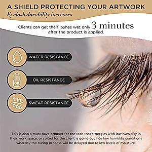 LASHVIEW Lash Bonder for Eyelash Extension,Lash Sealant,Glue Accelerator,Super Bonder Longer Retention,Low Irritation, Water Oil Proof,Increase Lash Retention by up to 30% (15ml)